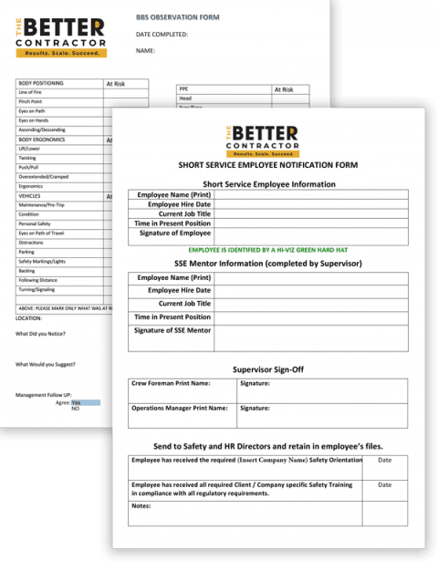 Equipment & Safety Checklist Templates | The Better Contractor